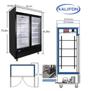 kalifon 54" Commercial Display Refrigerator