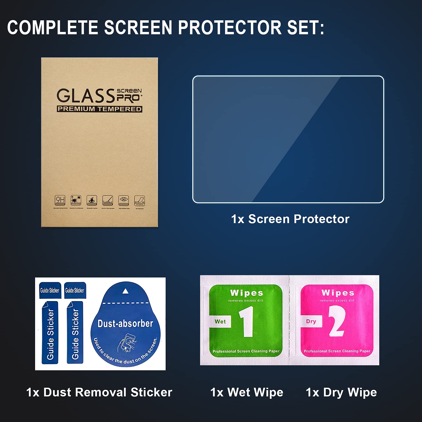 JMREOIMS 8 Inches Tempered Glass Screen Protector for Xtool D8/ D8BT/D8S/D8W, 8-inch Protective Film Replacement for Xtool Scanner