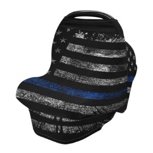 nursing cover breastfeeding scarf grunge usa police - for baby car seat covers, stroller cover, carseat canopy(228rh8a)