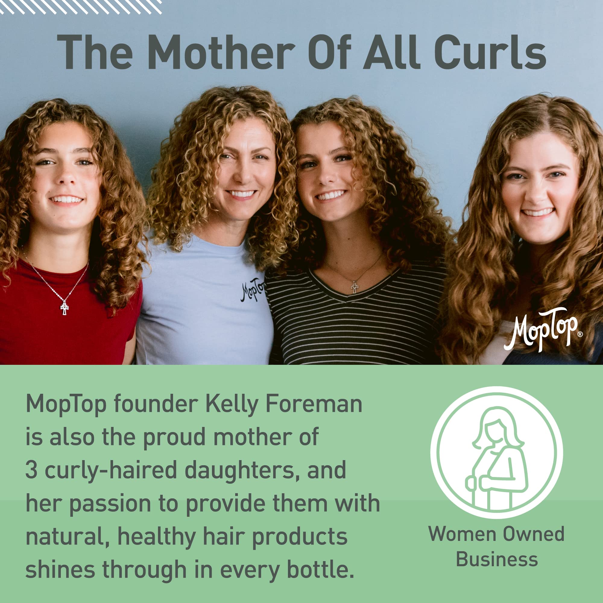 MopTop Curly Hair Treatment Bundle - 2 oz Detox Shampoo, Gentle Shampoo, Daily Conditioner, Moisturizing Curl Gel, Lightweight Hold Haircare Set for Treatment Routine