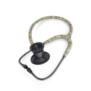 MDF Instruments Realtree Edge ProCardial Cardiology Stethoscope + MDF Pediatric and Neonatal Attachments with Clip