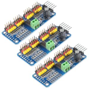 aitiao 3pcs pca9685 16 channel 12-bit pwm servo motor driver iic interface module pca9685 controller module for robot raspberry pi