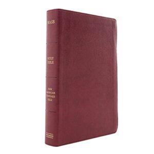 NASB Super Giant Print Reference Bible, Burgundy LeatherTouch, Indexed