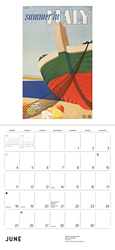 Italy: Vintage Travel Posters 2023 Wall Calendar