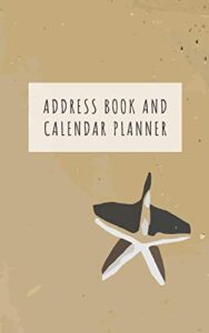 address book and calendar planner: contact address book alphabetical organizer with undated monthly calendar planner logbook record name phone numbers email journal 5x8 inch notebook (volume 13)