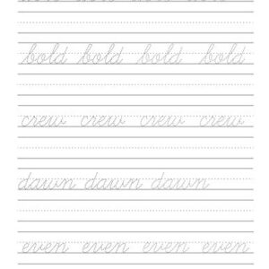 Cursive Handwriting Workbook for Teens: A cursive writing practice workbook for young adults and teens