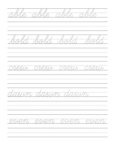 Cursive Handwriting Workbook for Teens: A cursive writing practice workbook for young adults and teens