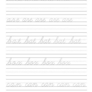 Cursive Handwriting Workbook For Kids: Cursive for beginners workbook. Cursive letter tracing book. Cursive writing practice book to learn writing in cursive