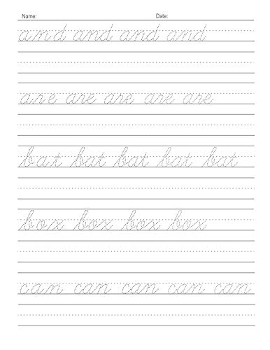 Cursive Handwriting Workbook For Kids: Cursive for beginners workbook. Cursive letter tracing book. Cursive writing practice book to learn writing in cursive