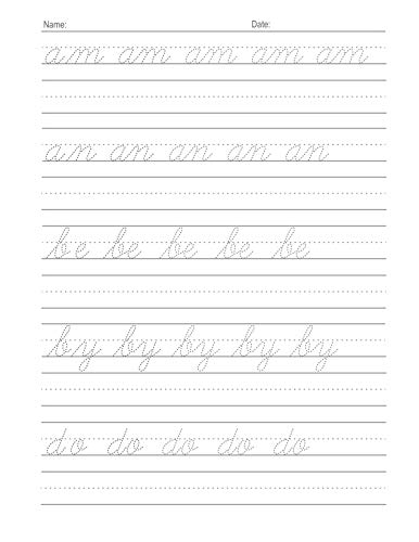 Cursive Handwriting Workbook For Kids: Cursive for beginners workbook. Cursive letter tracing book. Cursive writing practice book to learn writing in cursive