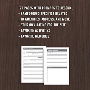 Making Memories One Campsite At A Time: Camping Log Book / Family Camping Journal With Writing Prompts