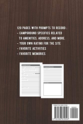 Making Memories One Campsite At A Time: Camping Log Book / Family Camping Journal With Writing Prompts