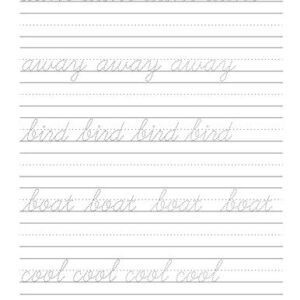 Cursive Handwriting Workbook For Kids: Cursive for beginners workbook. Cursive letter tracing book. Cursive writing practice book to learn writing in cursive