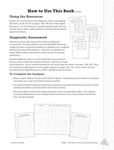 180 Days: Social-Emotional Learning for 1st Grade Practice Workbook for Classroom and Home, Cool and Fun Practice Created by Teachers (180 Days of Practice)