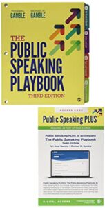 bundle: public speaking plus (slim pack) + gamble, the public speaking playbook 3e (loose-leaf)