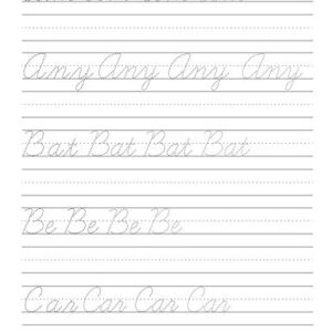 Cursive Handwriting Workbook For Kids: Cursive for beginners workbook. Cursive letter tracing book. Cursive writing practice book to learn writing in cursive