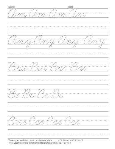 Cursive Handwriting Workbook For Kids: Cursive for beginners workbook. Cursive letter tracing book. Cursive writing practice book to learn writing in cursive