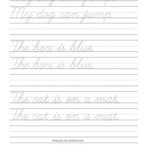 Cursive Handwriting Workbook For Kids: Cursive for beginners workbook. Cursive letter tracing book. Cursive writing practice book to learn writing in cursive