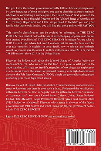 The ZERO Percent: Secrets of the United States, the Power of Trust, Nationality, Banking and ZERO TAXES!