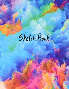 sketch book: notebook for drawing, writing, painting, sketching or doodling, 120 pages, 8.5x11 (premium abstract cover vol.4)