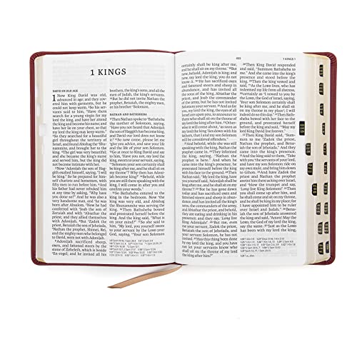 NASB Super Giant Print Reference Bible, Burgundy LeatherTouch, Indexed