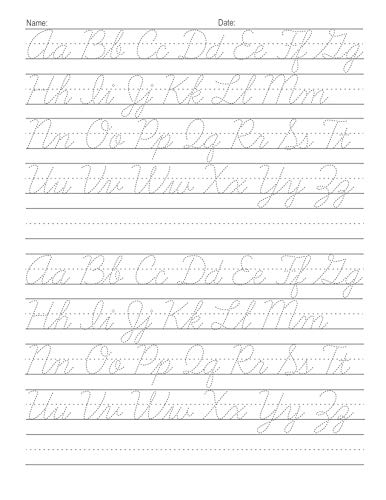 Cursive Handwriting Workbook For Kids: Cursive for beginners workbook. Cursive letter tracing book. Cursive writing practice book to learn writing in cursive