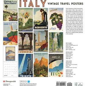 Italy: Vintage Travel Posters 2023 Wall Calendar