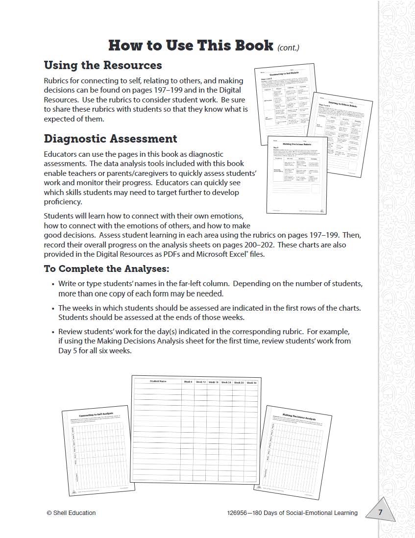 180 Days: Social-Emotional Learning for Kindergarten Practice Workbook for Classroom and Home, Cool and Fun Practice Created by Teachers (180 Days of Practice)