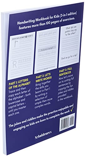 Handwriting Workbook for Kids: 3-in-1 Writing Practice Book to Master Letters, Words & Sentences