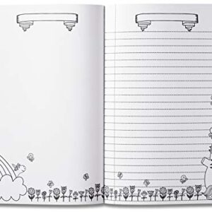 Unicorn Journal and Sketchbook: Journal and Notebook for Girls - Composition Size (7.5"x9.75") With Lined and Blank Pages, Perfect for Journal, Doodling, Sketching and Notes