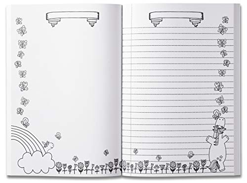 Unicorn Journal and Sketchbook: Journal and Notebook for Girls - Composition Size (7.5"x9.75") With Lined and Blank Pages, Perfect for Journal, Doodling, Sketching and Notes