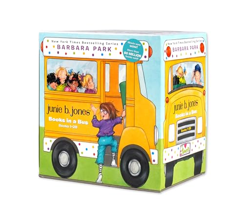 Junie B. Jones Books in a Bus 28-Book Boxed Set: The Complete Collection: Books 1-28