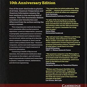 Quantum Computation and Quantum Information: 10th Anniversary Edition