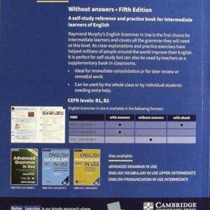 English Grammar in Use Book without Answers: A Self-study Reference and Practice Book for Intermediate Learners of English