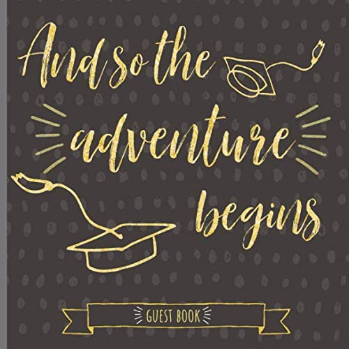 And so the adventure begins: Graduation Guestbook Gray, a keepsake memory book to treasure forever, (fill in advice & wishes cards style.)