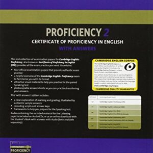 Cambridge English Proficiency 2 Student's Book with Answers: Authentic Examination Papers from Cambridge English Language Assessment (CPE Practice Tests)