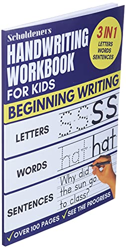 Handwriting Workbook for Kids: 3-in-1 Writing Practice Book to Master Letters, Words & Sentences