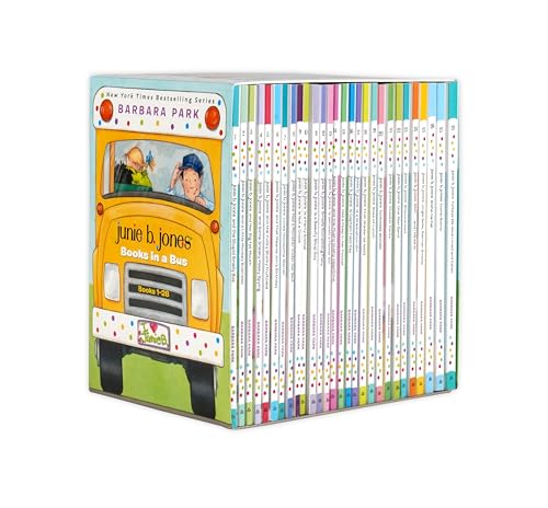 Junie B. Jones Books in a Bus 28-Book Boxed Set: The Complete Collection: Books 1-28