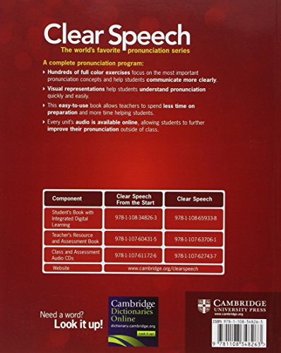 Clear Speech from the Start Student's Book with Integrated Digital Learning: Basic Pronunciation and Listening Comprehension in North American English