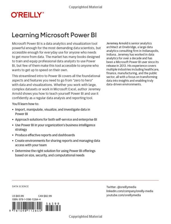 Learning Microsoft Power BI: Transforming Data into Insights