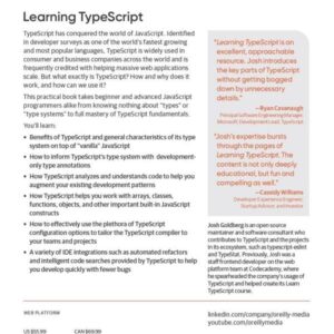 Learning TypeScript: Enhance Your Web Development Skills Using Type-Safe JavaScript