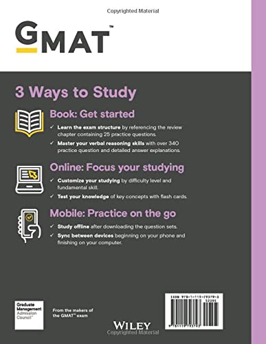 GMAT Official Guide Verbal Review 2022: Book + Online Question Bank