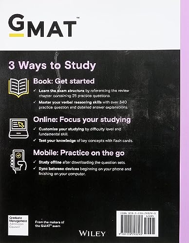 GMAT Official Guide Verbal Review 2022: Book + Online Question Bank