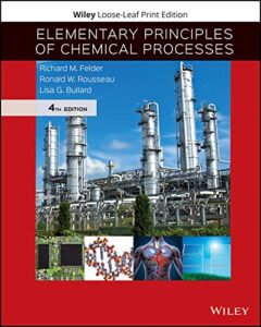 elementary principles of chemical processes