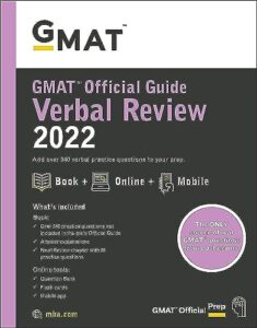 gmat official guide verbal review 2022: book + online question bank