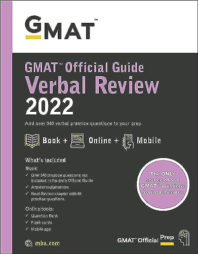 GMAT Official Guide Verbal Review 2022: Book + Online Question Bank