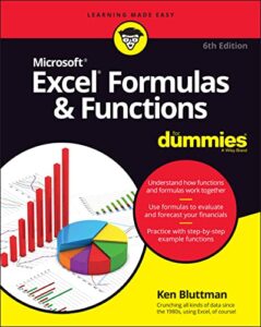 excel formulas & functions for dummies (for dummies (computer/tech))