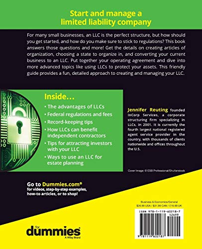 Limited Liability Companies For Dummies, 3rd Edition (For Dummies (Business & Personal Finance))