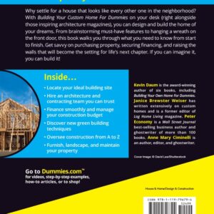 Building Your Custom Home For Dummies