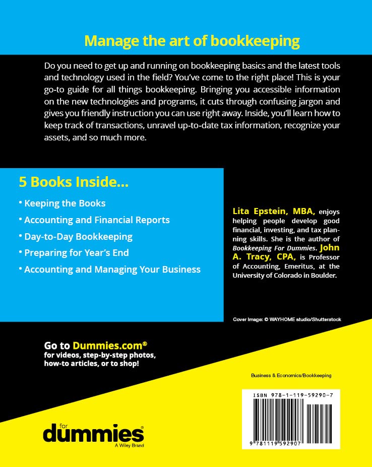 Bookkeeping All-in-One For Dummies (For Dummies (Business & Personal Finance))